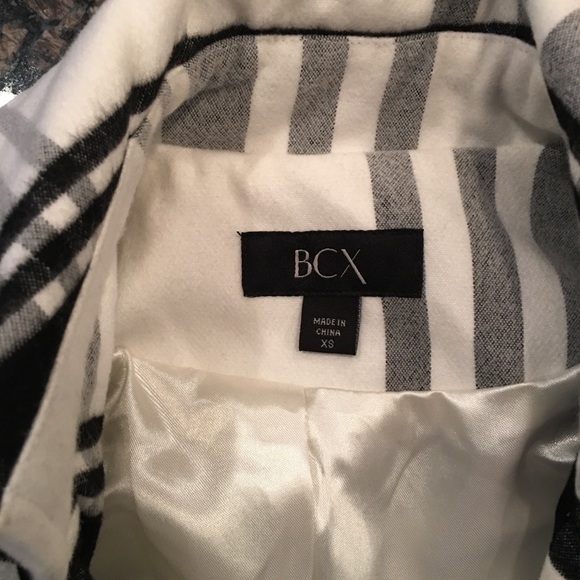 BCX | Jackets & Coats | Bcx Dress Coat Black And White | Poshmark